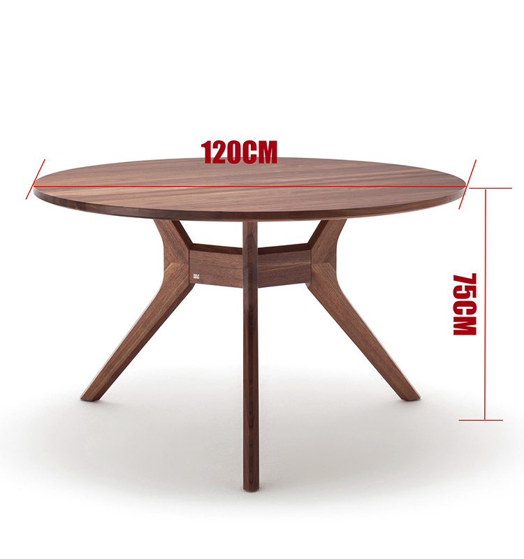 White Modern Wood Round Dining Room Table Set 6 Seater - Buy round ...