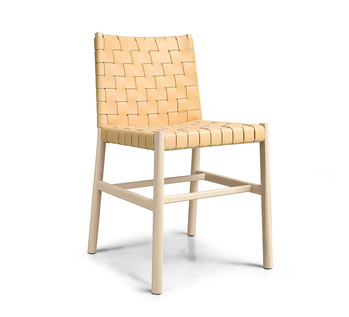 Modern New Arrival Wooden PU Grid Seat Hotel Dining Chair - Buy Weaving ...
