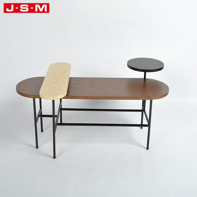 Luxury Furniture Coffee Shop Solid Wood Rectangle Milk Tea Coffee Table
