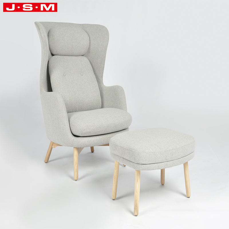 Modern Furniture Living Room Salon High Back Wooden Frame Legs ...